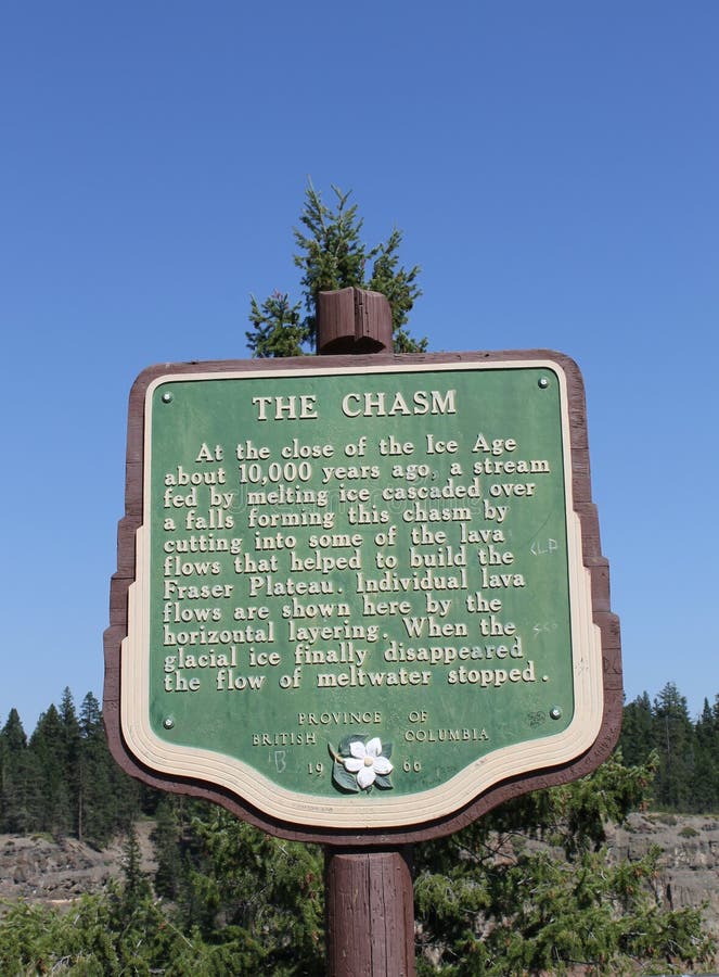 The Chasm provincal sign stock photo. Image of clear - 55614882