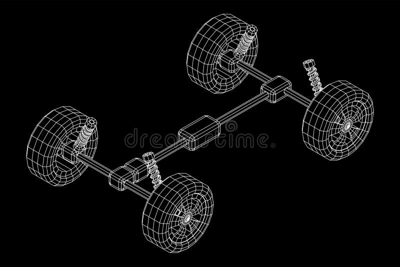 Car Chassis Blueprint Stock Illustrations – 239 Car Chassis Blueprint ...