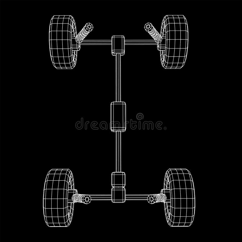 Car Chassis Blueprint Stock Illustrations – 239 Car Chassis Blueprint ...