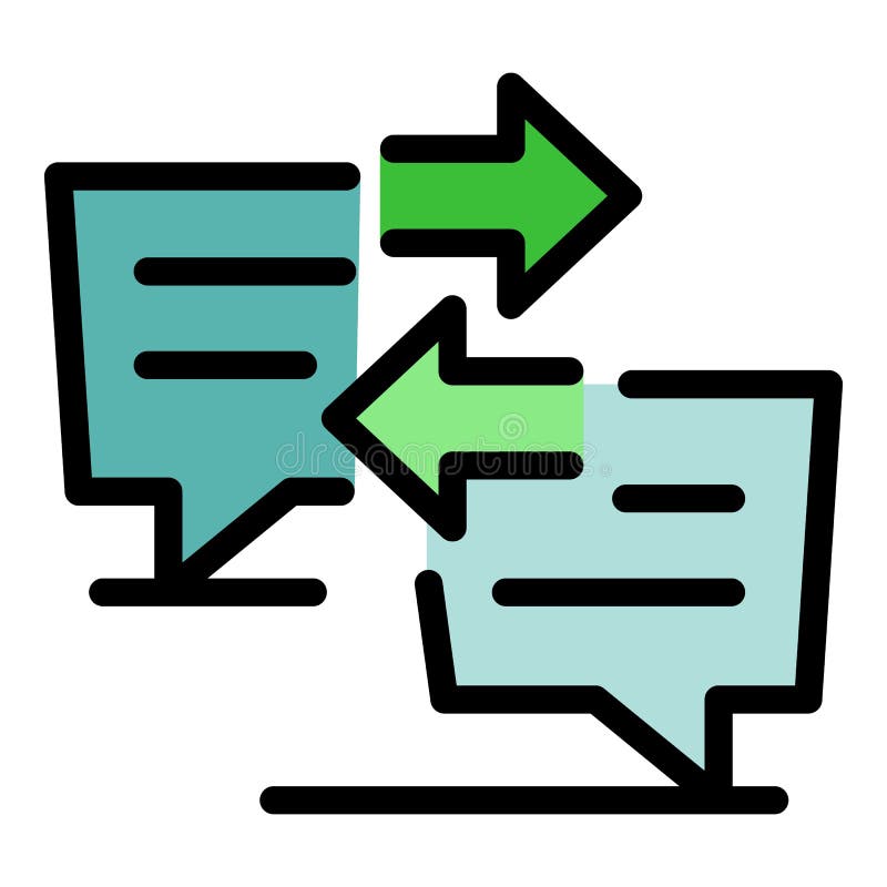 Chat Ability Icon Color Outline Vector Stock Vector - Illustration of ...