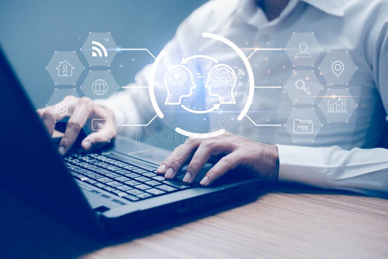 Chat with AI or Artificial Intelligence Technology, Business Use AI ...