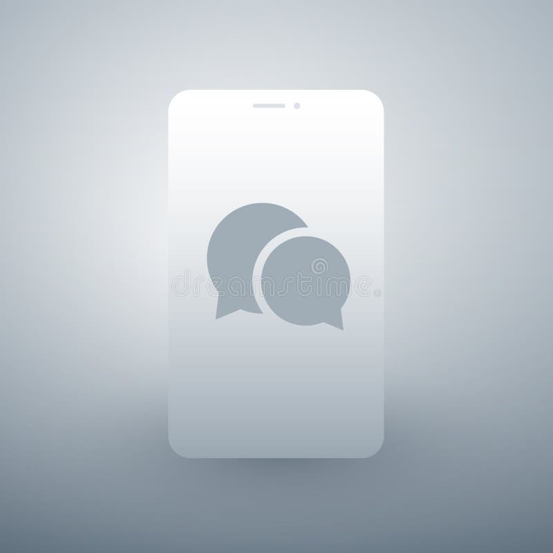 Chat App Design Concept - Social Networking Stock Vector - Illustration ...