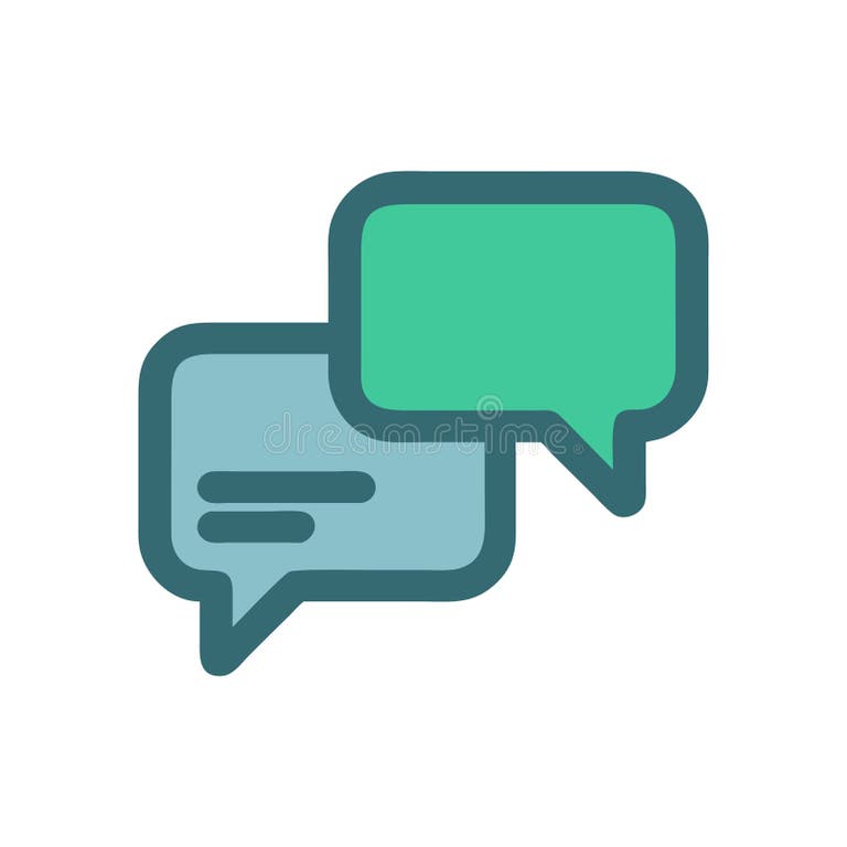 Chat App Icon for Messaging Applications Stock Vector - Illustration of ...