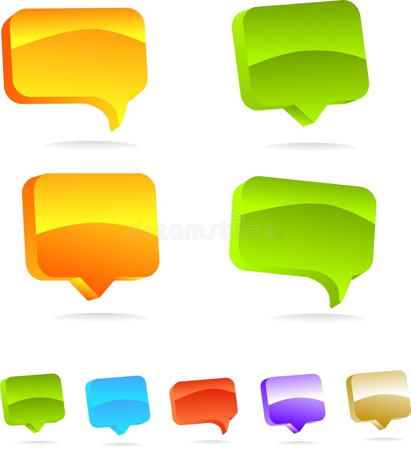 Chat or blog bubbles. stock vector. Illustration of chat - 9991166