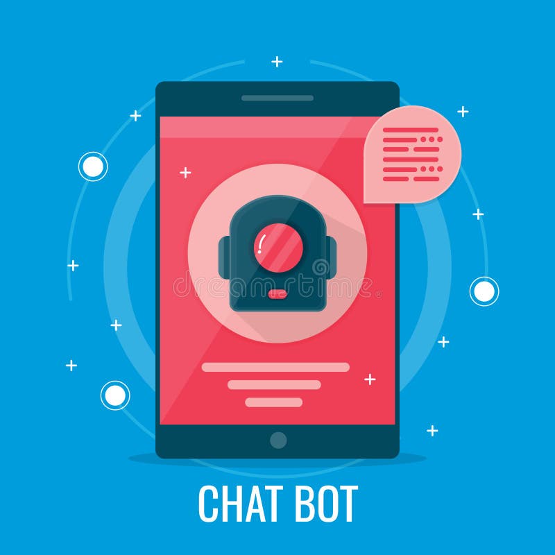Chat Bot - Automatic Customer Support System. Flat Design Vector ...