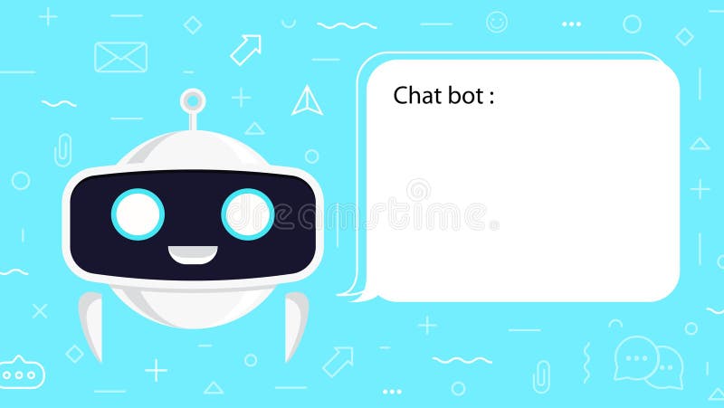 Chat Bot Concept Illustration for Virtual Assistant Stock Vector ...
