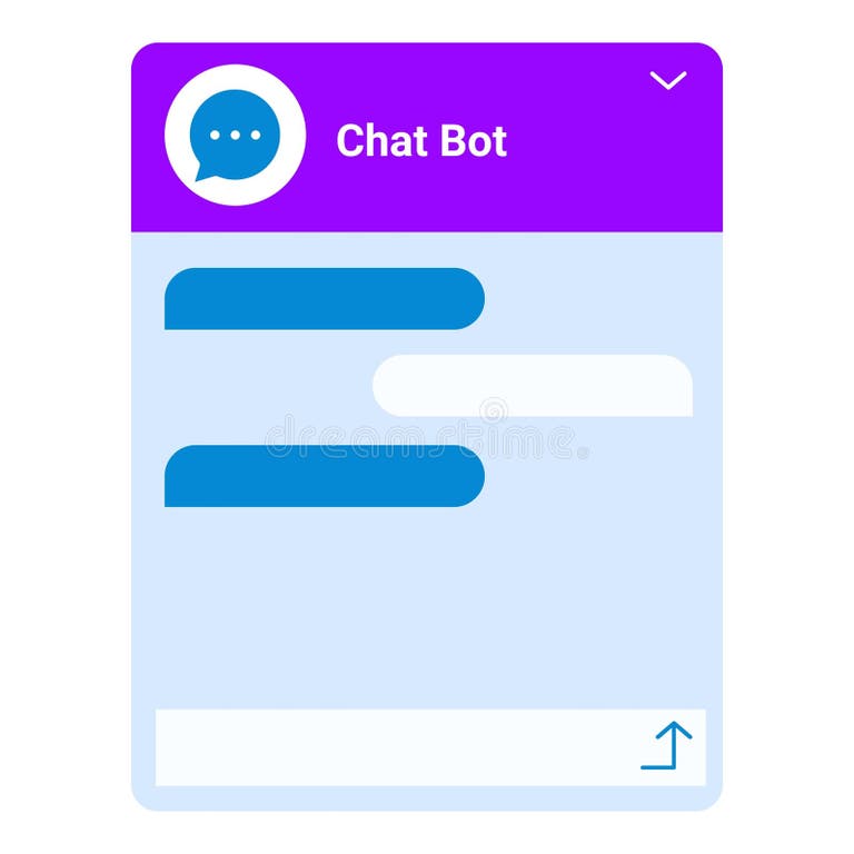 Chat Bot Displaying Messages on Smartphone Screen Stock Vector ...