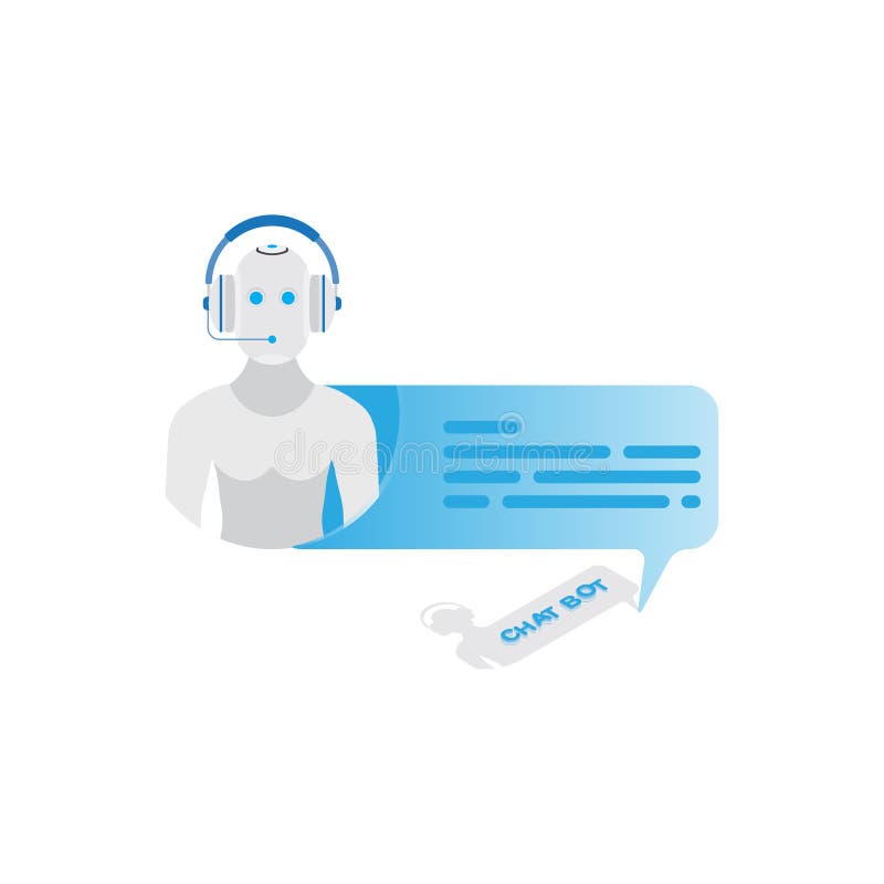 Chat Bot Icon for Social Networking. Flat Vector Illustration EPS 10 ...