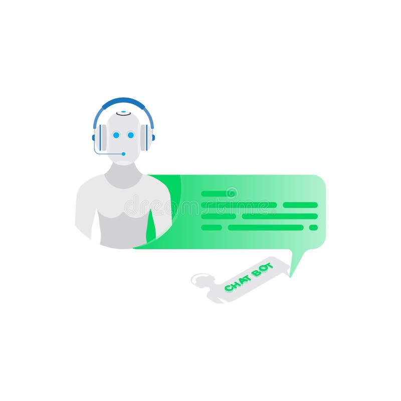 Chat Bot Icon for Social Networking. Flat Vector Illustration EPS 10 ...