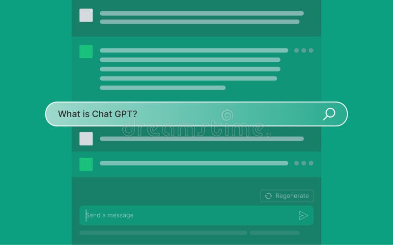 Chat GPT Illustration Template, Chat Bot Technology Communication ...