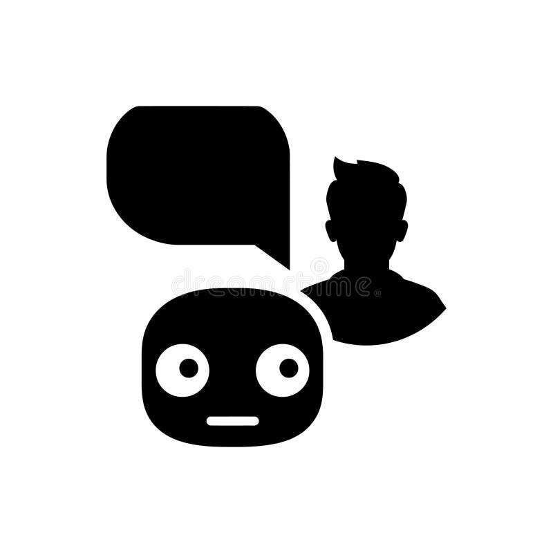Chat bot live chat icon stock vector. Illustration of agent - 303390366