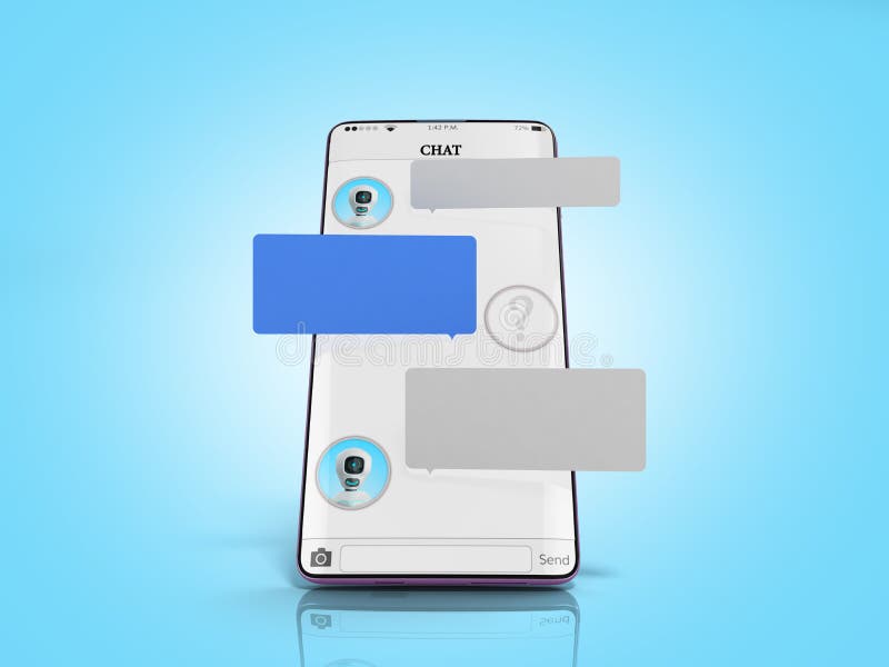 Chat with Chat Bot Chat Message on Smartphone Chat Window in the ...