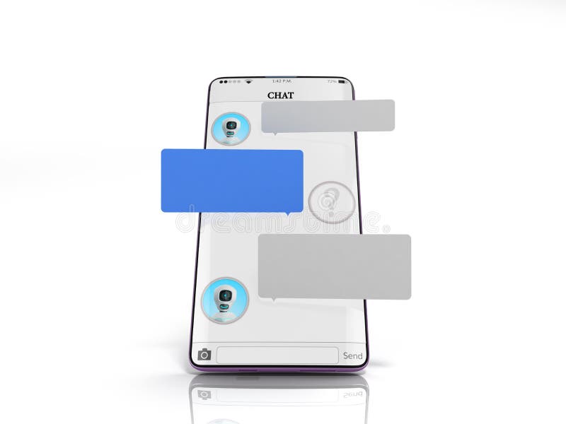 Chat with Chat Bot Chat Message on Smartphone Chat Window in the ...