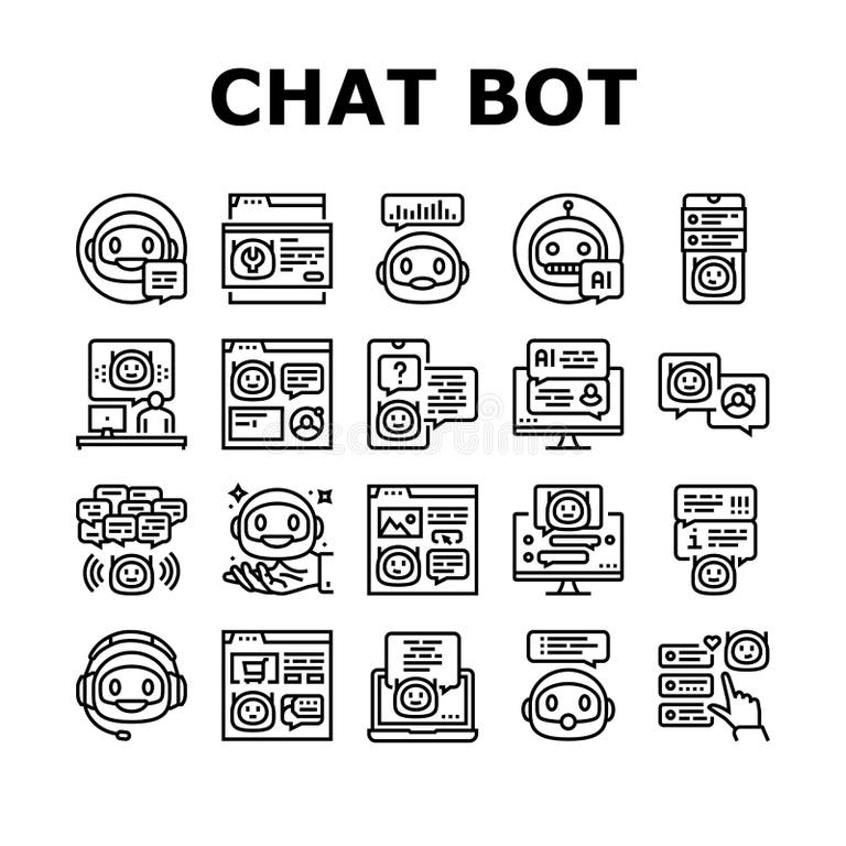 Chatbot Robot User Icons Stock Illustrations 117 Chatbot Robot User Icons Stock Illustrations