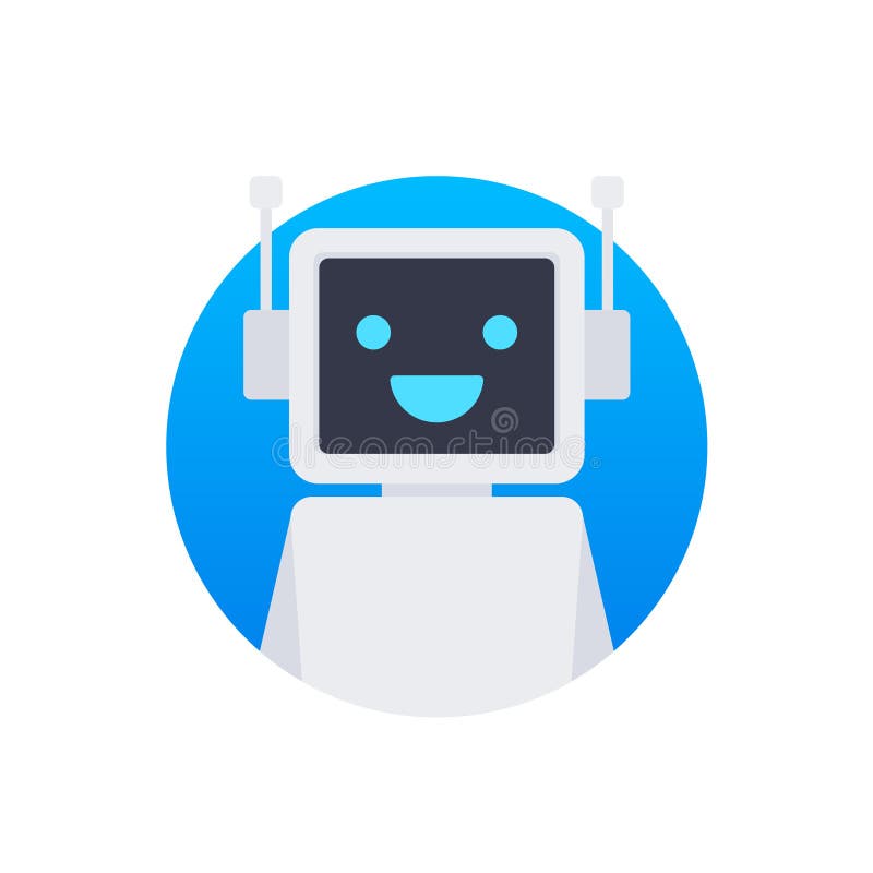 Chat Bot Using Laptop Computer, Robot Virtual Assistance of Website or ...