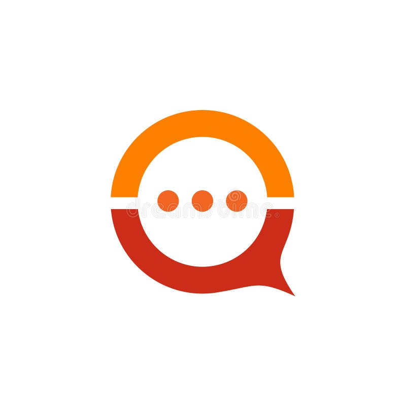 Chat Box App Logo Design Template Stock Vector - Illustration of ...