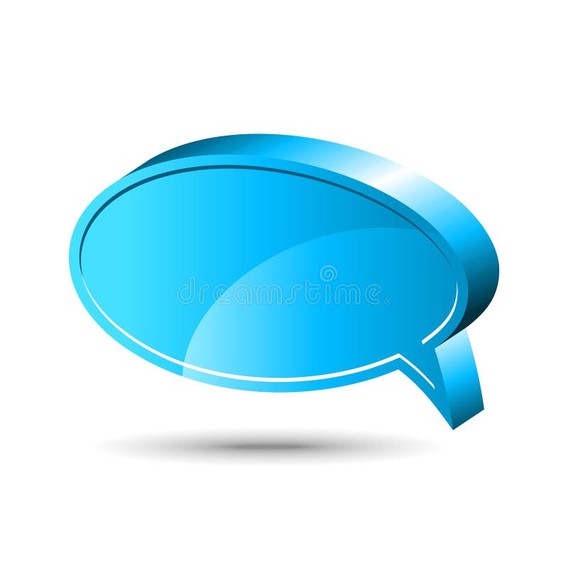 Chat box. Blue stock vector. Illustration of glossy, service - 10919475
