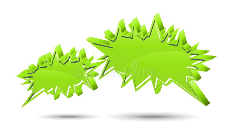 Chat box. Green stock vector. Illustration of balloon - 9848272