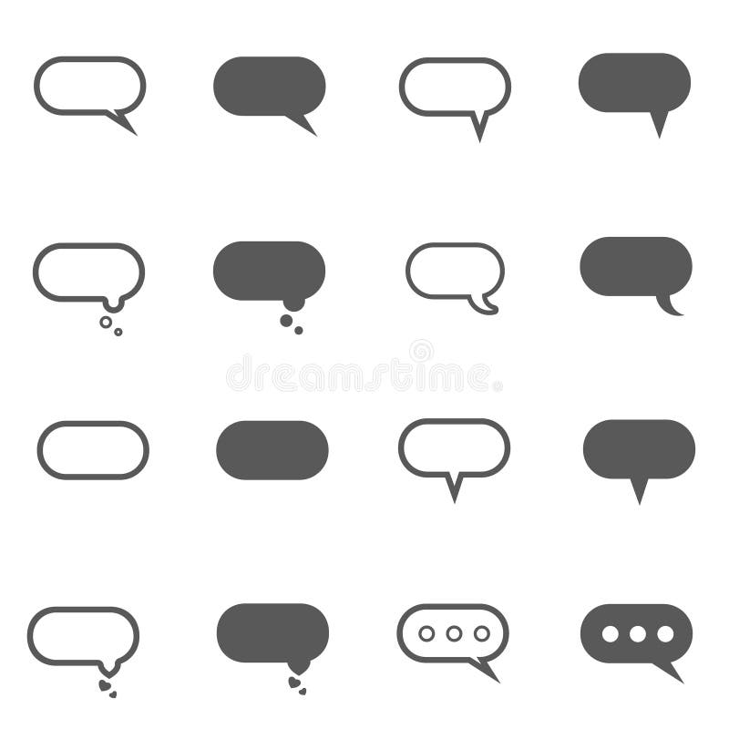 Chat Box Icon stock vector. Illustration of message, cloud - 55395504