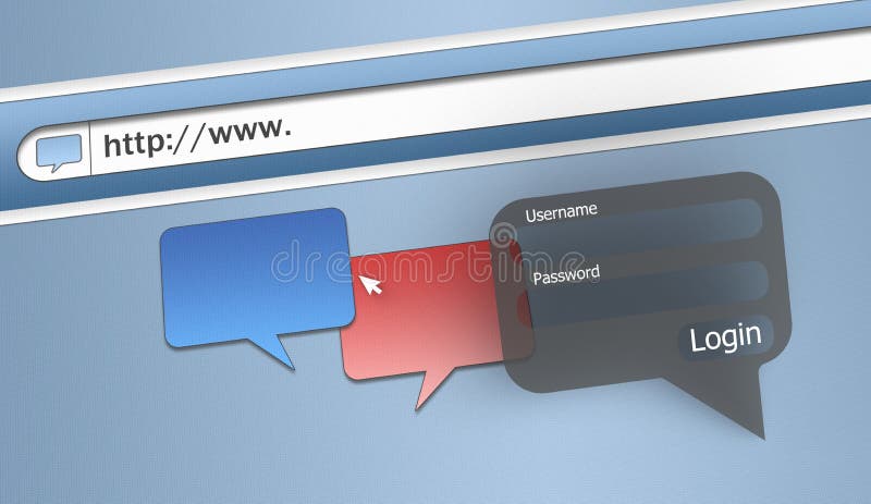 Chat box icons. stock illustration. Illustration of digital - 17902632