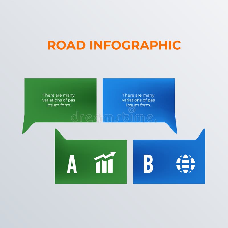 Chat Box Informatinal Infographic Template Design. Business Concept ...