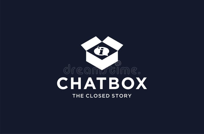 Chat Box Logo Mark Premium Vector Stock Vector - Illustration of thinks ...