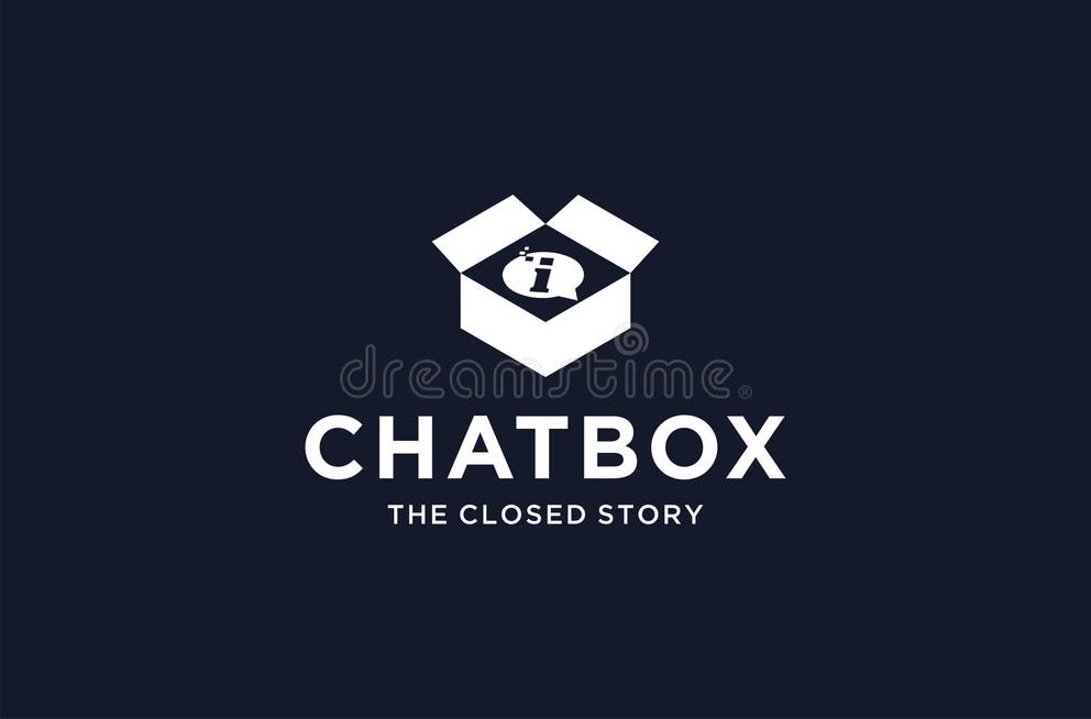 Chat Box Logo Mark Premium Vector Stock Vector - Illustration of thinks ...