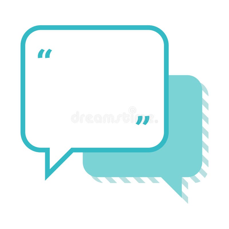 Chat Box with Quotation Brochure Element Design Stock Vector ...