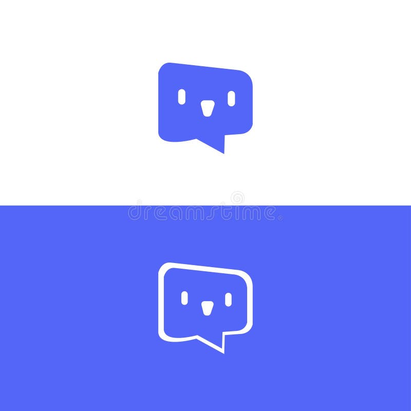 Chat Box Vector Logo Template Stock Vector - Illustration of ...