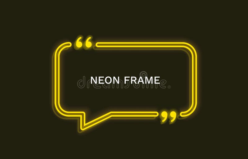 Chat Brackets Frame, Bubble Led Talk. Vector Stock Vector ...