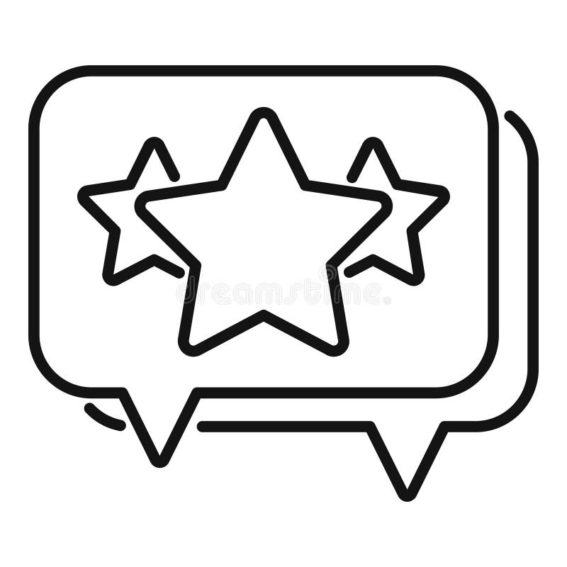 Chat Brand Icon Outline Vector. Social Media Stock Illustration ...