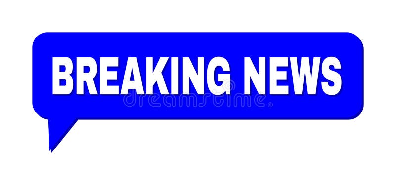 Speech BREAKING NEWS Colored Cloud Message Stock Vector - Illustration ...