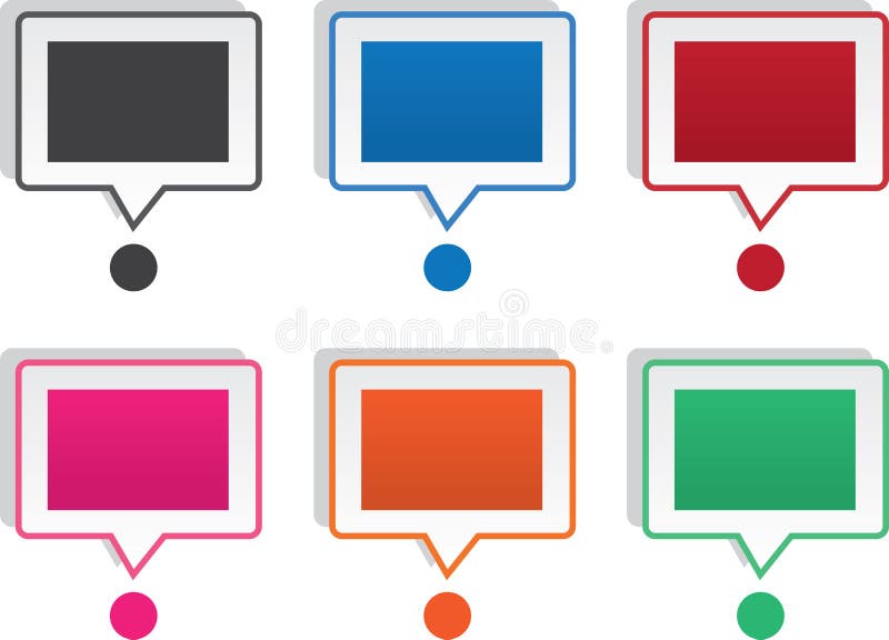 Chat Bubble Colors stock vector. Illustration of copy - 31014327