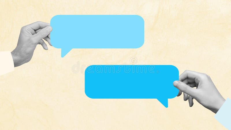 Chat Bubble for Communication and Conversation. Thinking and Responding ...