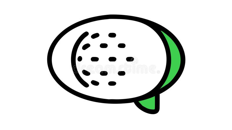 Chat Bubble Dots Icon, Conversation Message Symbol, Vector Design ...