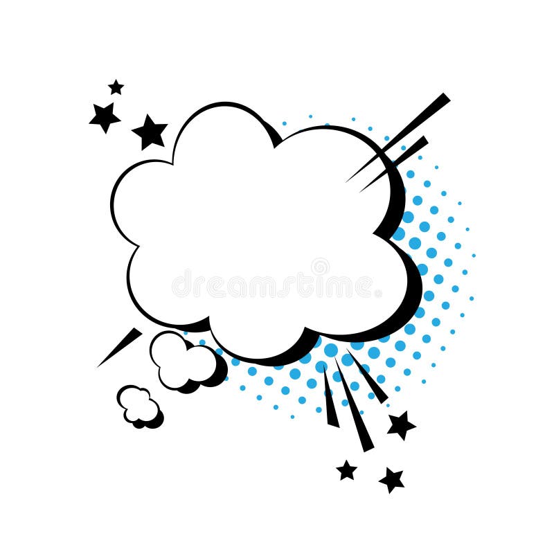 Chat Bubble Icon Pop Art Style Social Media Communication Stock Vector ...