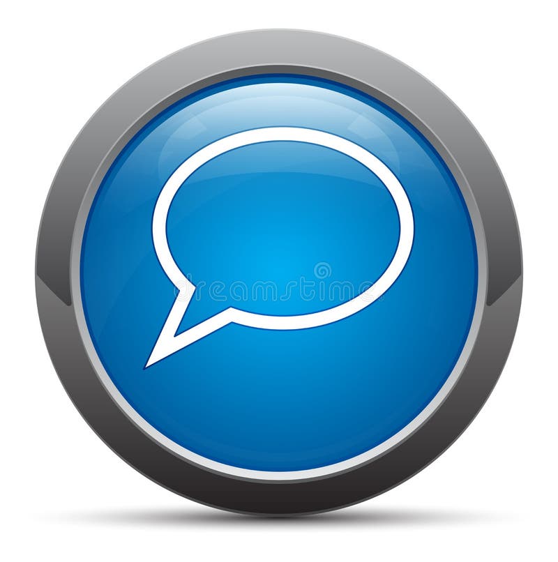 Chat Bubble Icon Abstract Blue Background Illustration Digital Texture ...