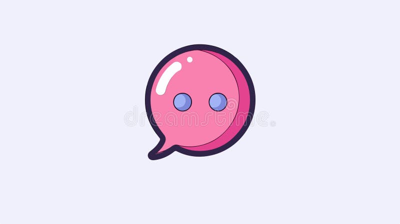 Interactive Chat Bubble Icon for Communication and Engagement Stock ...