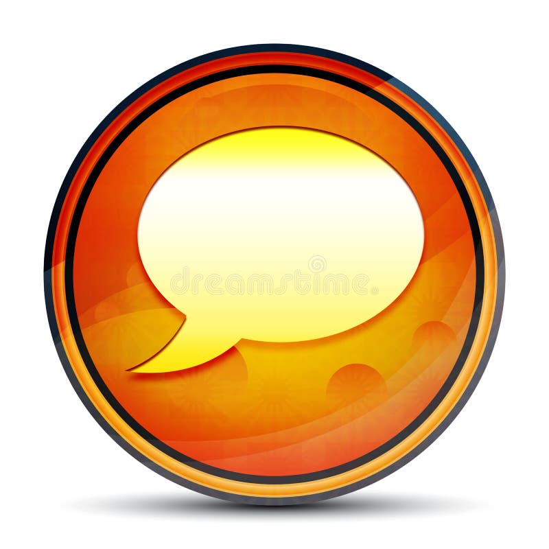 Chat Bubble Icon Artistic Glassy Round Buton Set Illustration Stock ...