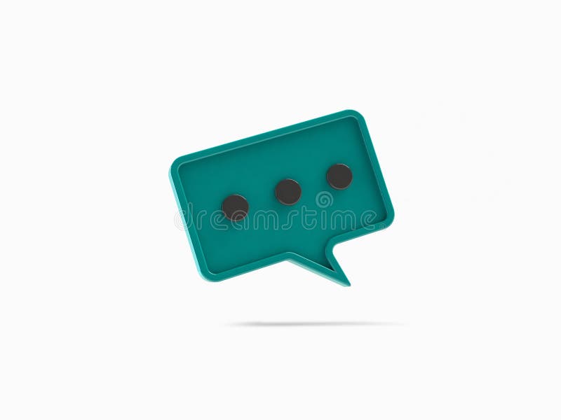 Chat Bubble Icon Typing Isolated on White Background Stock Illustration ...