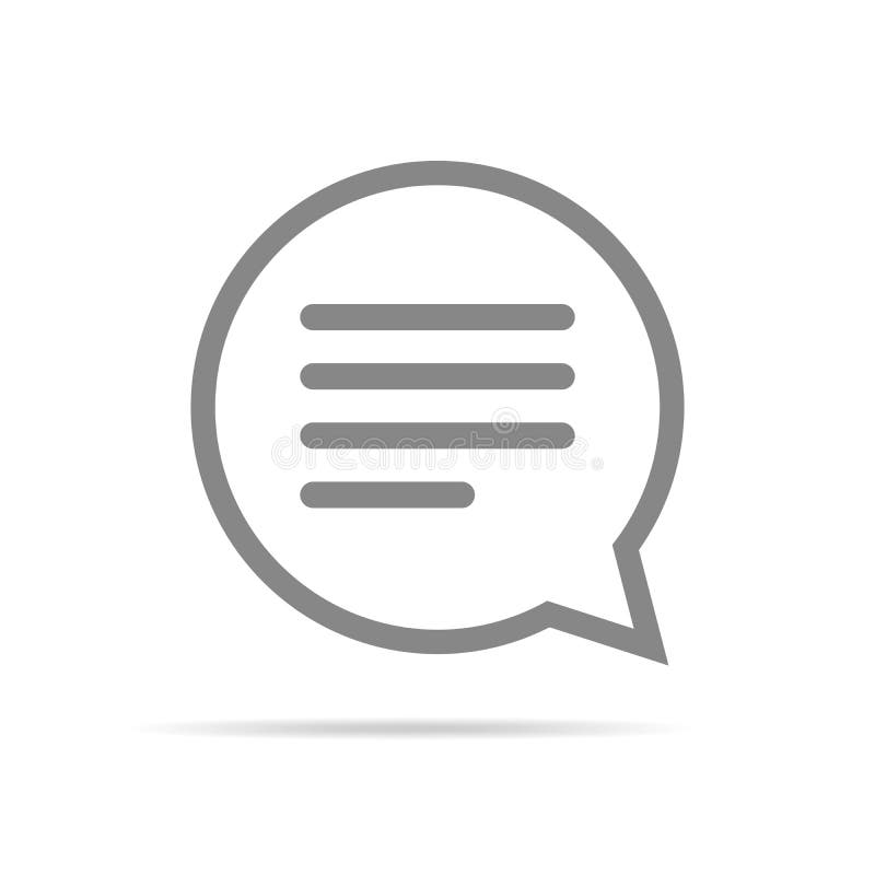 Chat Bubble Icon. Vector Illustration. Stock Illustration ...