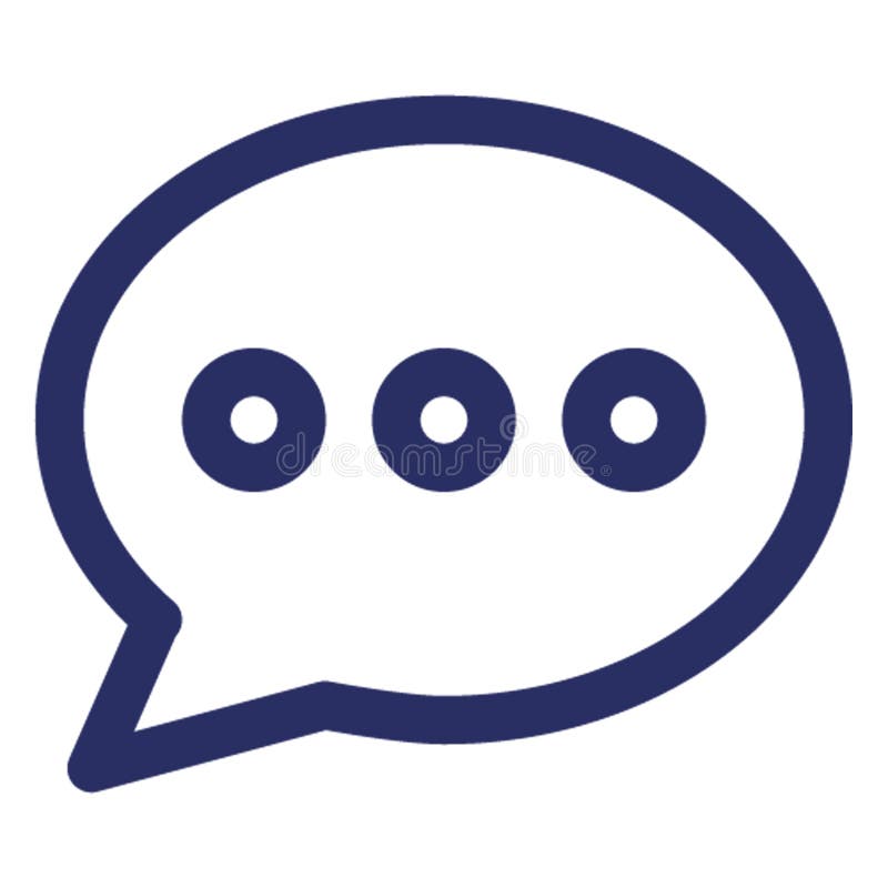 Chat Bubble Isolated Vector with Outline Icon Which Can Easily Modify ...