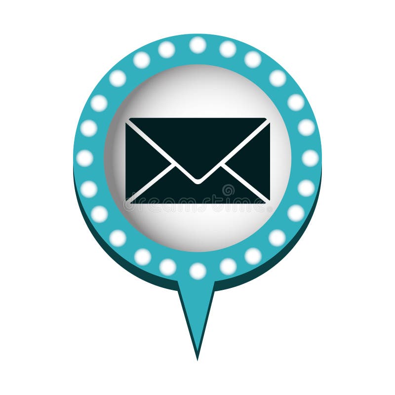 Chat Bubble with Letter Closed Inside Stock Illustration - Illustration ...