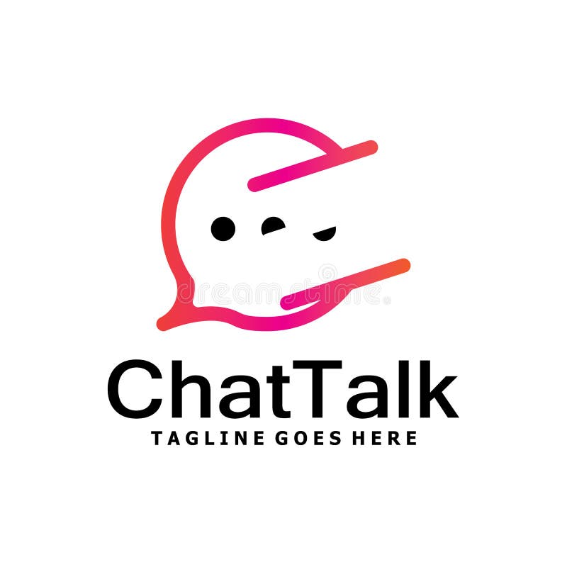 Chat Bubble Logo Icon Vector Illustration Template Stock Vector ...