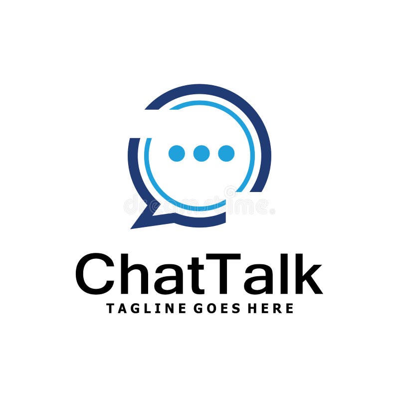 Chat Bubble Logo Icon Vector Illustration Template Stock Vector ...