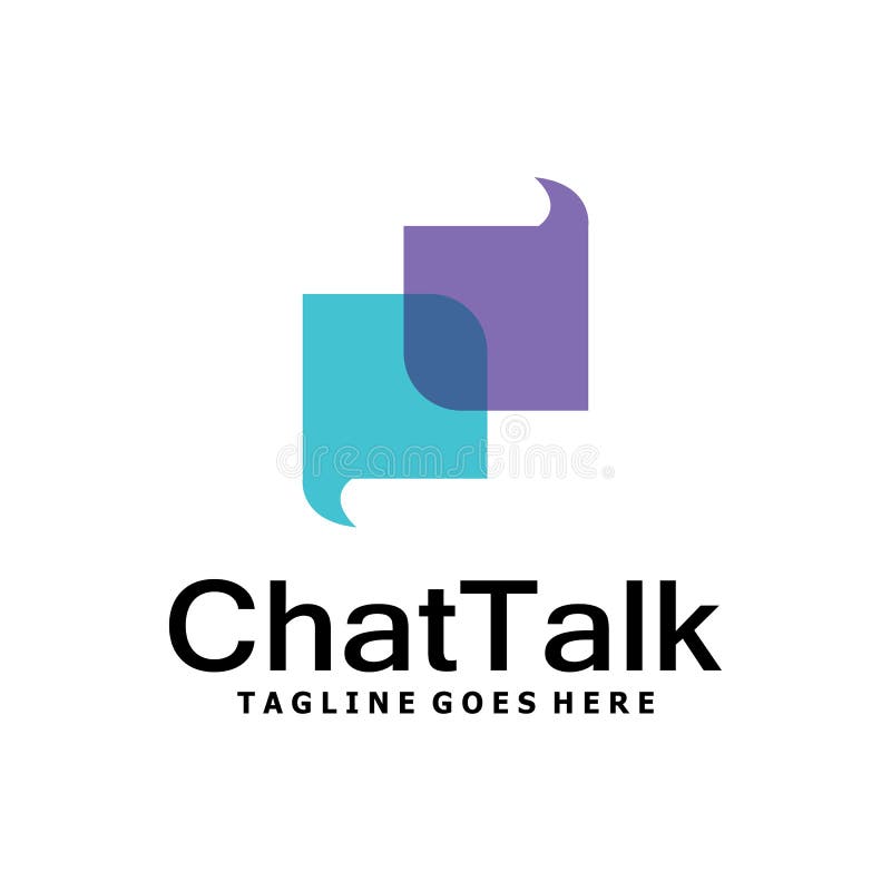 Chat Bubble Logo Icon Vector Illustration Template Stock Vector ...