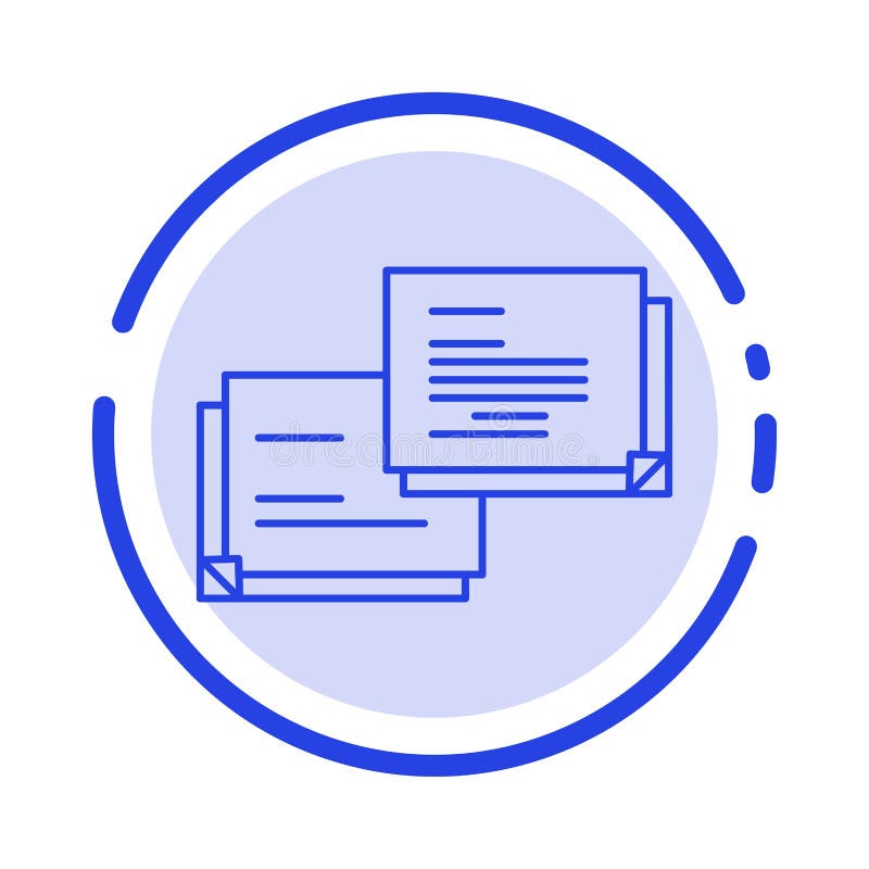 Chat, Bubble, Message, Popup Blue Dotted Line Line Icon Stock Vector ...