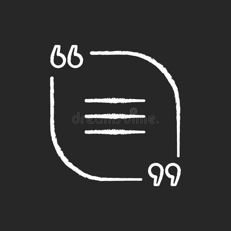 Chalk Speech Marks Stock Illustrations – 167 Chalk Speech Marks Stock ...