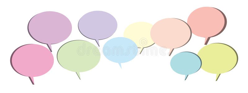 Chat Bubbles stock vector. Illustration of talk, color - 23231576