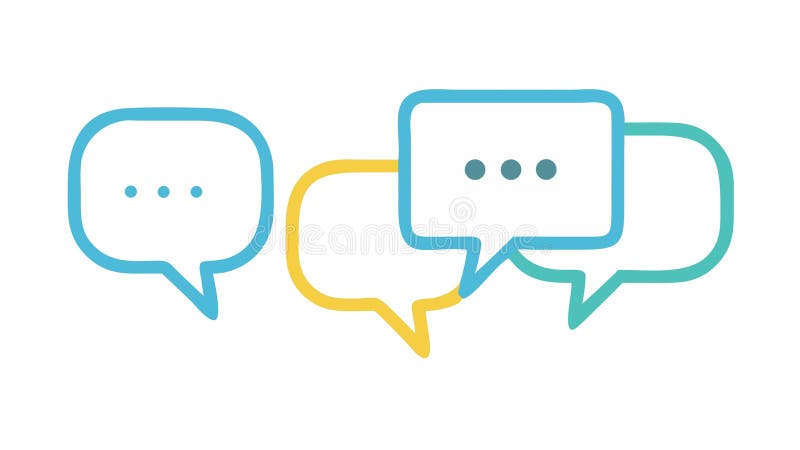 Chat Bubbles for Communication and Dialogue, Vector Design Generative ...